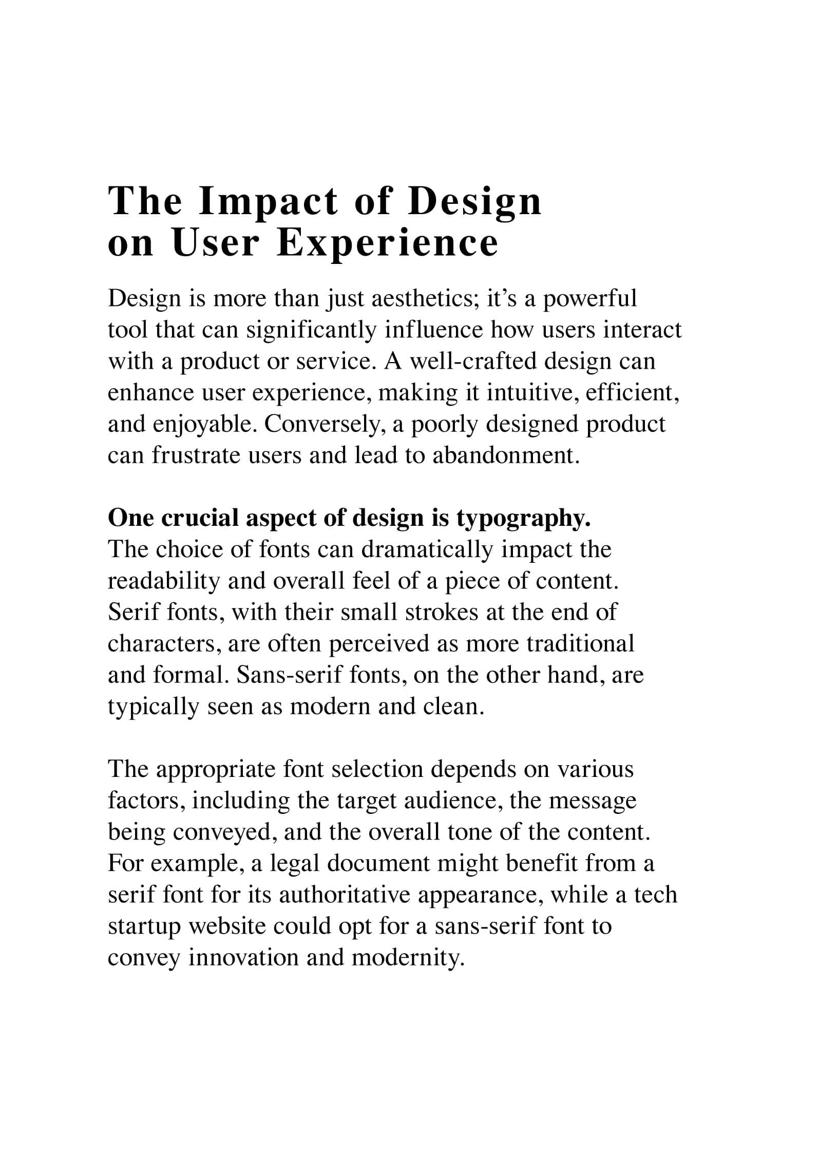 Serif vs Sans-Serif: A Designer's Practical Guide to Font Selection